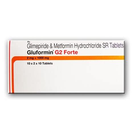 Gluformin G 2 Forte Tablet Srabbott Fitbynet
