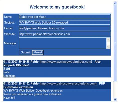 WYSIWYG Web Builder Details