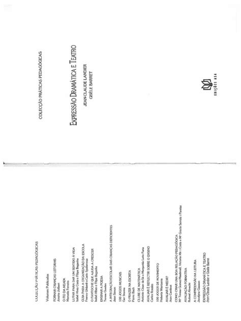 Expressão Dramática E Teatro Jcl G Barret Pdf