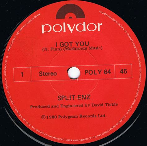 Split Enz I Got You 1980 Vinyl Discogs