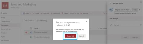 How To Revoke Sharing Permissions Of A SharePoint File