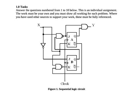 solved sequential logic circuit answer the questions