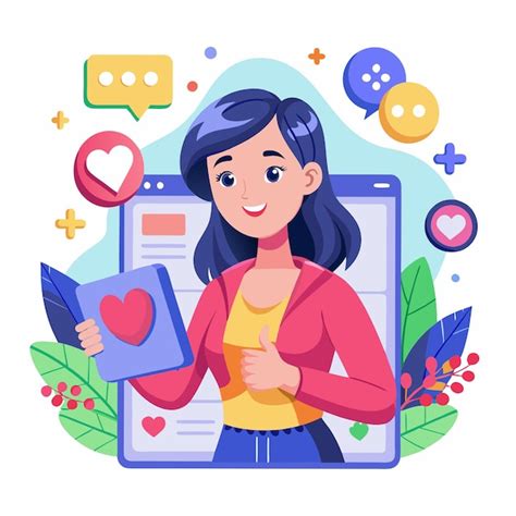 Im Genes De Influencers Dibujos Animados Descarga Gratuita En Freepik