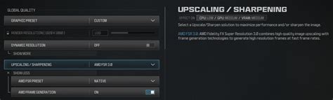 Amd Fsr 3 & Frame Generation is now available in Mw3 : r/ModernWarfareIII