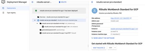 Getting Started With RStudio Workbench Standard For GCP RStudio Support