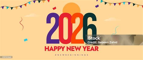 2026년 새해 복 많이 받으세요 2026 새해 화려한 표지 또는 소셜 미디어 배너를 통해 사람들을 기원합니다 새해 축하 및