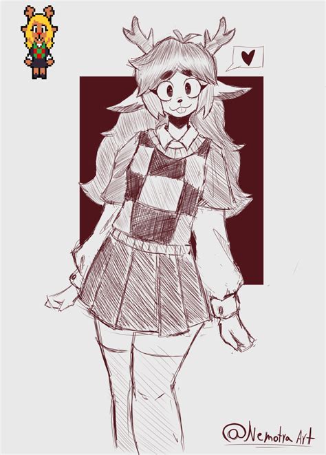 Noelle Holiday Deltarune Deltarune Undertale Nemotraart