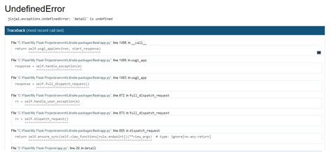flask jinja2 exceptions undefinederror detail is undefined stack