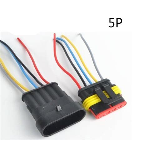 Waterproof Electrical Connector Plug Wire Terminal Socket 1 2 3 4 5 6