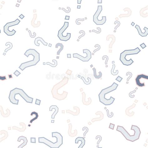Quiz Seamless Pattern Question Marks Doubt Faq Stock Vector Illustration Of Poll Answer