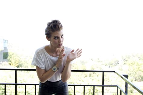 Lauren Cohan Braless Wearing Various See Through Outfits For The Ladygunn Magazi Porn Pictures