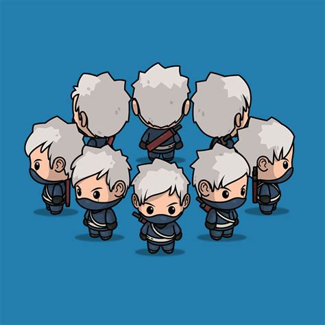 8 directional ninja male 2d character sprite tokegameart