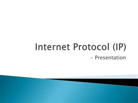 Tcp Ip Network Ppt Ppt