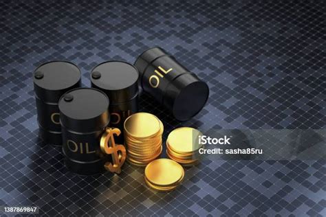 체크 인 배경에 동전과 검은 금속 배럴 석유 무역 개념 3d 렌더 가격에 대한 스톡 사진 및 기타 이미지 가격 석유 성장 개념 Istock