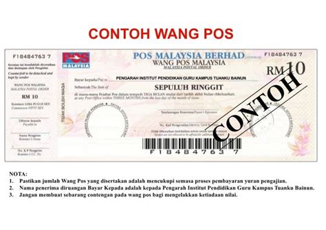 Contoh Wang Pos