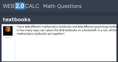 View Question Textbooks