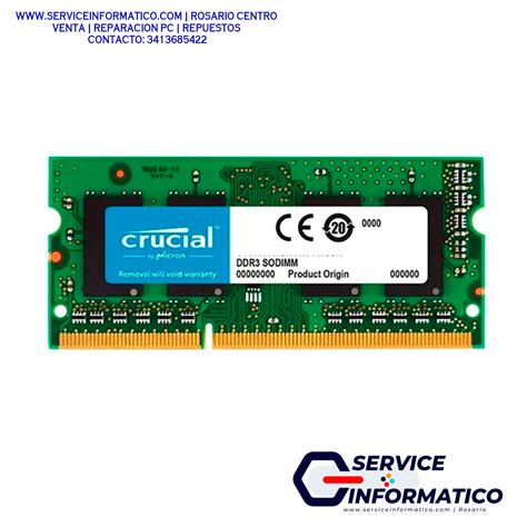 memoria ram ddr3 sodimm 4gb 1 5v 1333mhz marca segun disponibilidad