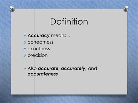 PPT Accuracy PowerPoint Presentation Free Download ID 2100124