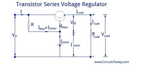 Circuit Diagram Of Transistor Series Voltage Regulator