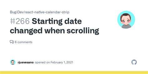 Starting Date Changed When Scrolling Issue BugiDev React Native Calendar Strip GitHub