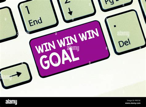 Handwriting Text Writing Win Win Win Goal Concept Meaning Approach That Aims To Satisfy All