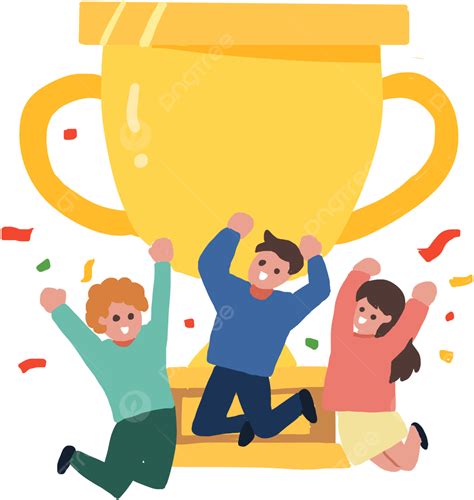 승리 우승 상 성공한 사람들 캐릭터 손으로 그린 만화 요소 세상에 알리다 Png 경축 Png 일러스트 및 Psd 이미지 무료 다운로드 Pngtree
