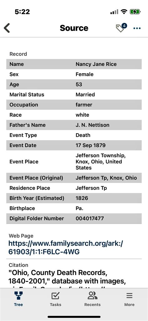 Nancy Jane Withrow Rice 1826 1879 Find A Grave Gedenkplek