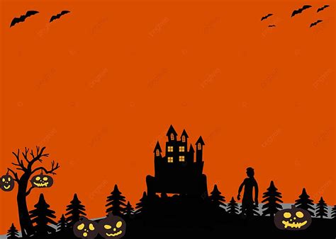 할로윈 성 등불 배경 호박 귀신의 집 박쥐 배경 일러스트 및 사진 무료 다운로드 Pngtree