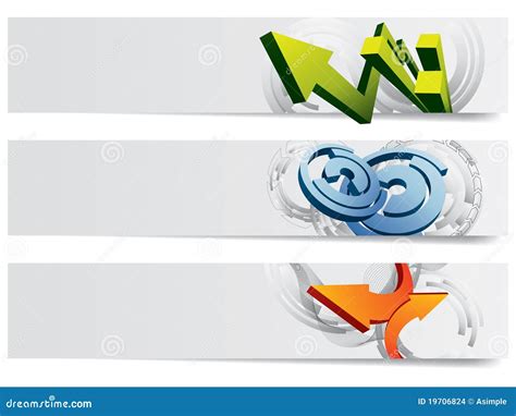 Abstract Vector Headers Stock Vector Illustration Of Business 19706824