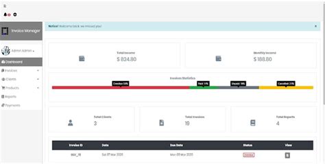 Invoice Manager CRM With PHP Script