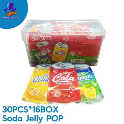 【mr Candy】cod30pcs Soda Jelly Popcolalemonorange Gummy Candysoft
