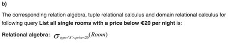 solved b the corresponding relation algebra tuple