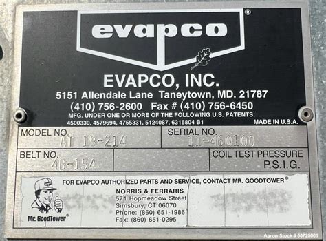 Evapco At Induced Draft Counterflow Model At 19 214 Cooling Tower