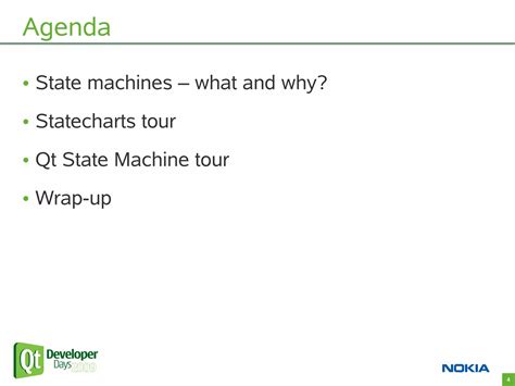 Qt State Machine Framework Ppt