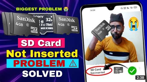 SD Card Not Inserted Problem Solved SD Card Not Working Memory Card Not Showing In Mobile