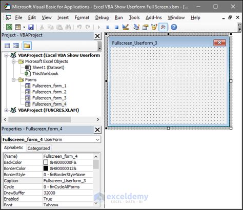 Excel VBA Show Userform In Full Screen 4 Easy Ways