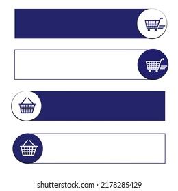 Add Cart Button Set Web Apps Stock Vector Royalty Free 2178285429 Shutterstock