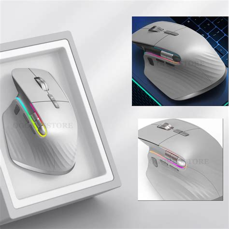 Generic Ergonomic Bluetooth Wireless Mouse RGB Side Scroller For Laptop Silence USB C