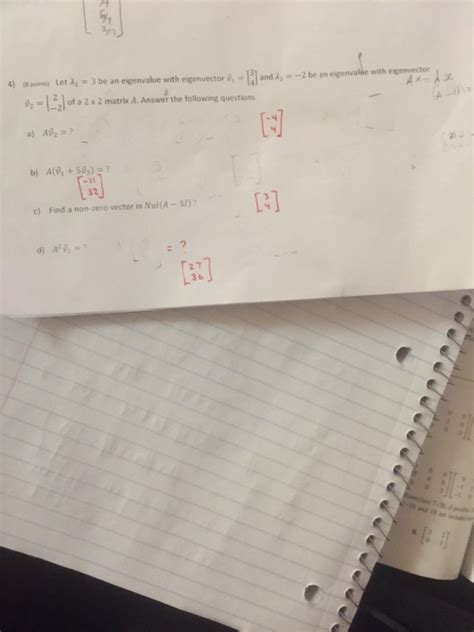 solved let lambda 1 3 be an eigenvalue with eigenvector