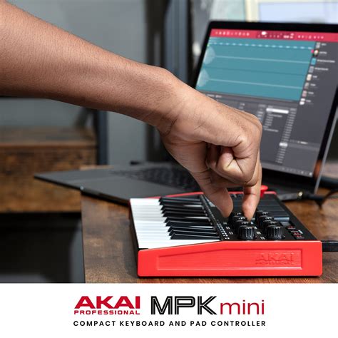 Buy Akai Professional Mpk Mini Mk3 25 Key Usb Midi Keyboard Controller With 8 Backlit Drum