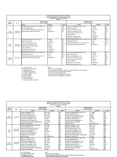 timetable sem 2 of 2023 2024 final pdf mining