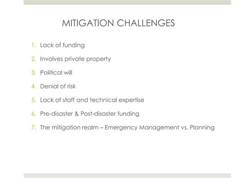 Emergency Management Planning Mitigation Ppt