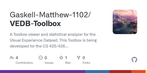 Github Gaskell Matthew 1102vedb Toolbox A Toolbox Viewer And Statistical Analyzer For The