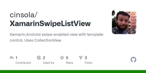 GitHub Cinsola XamarinSwipeListView Xamarin Android Swipe Enabled View With Template Control