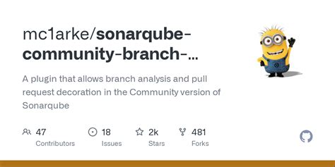 Github Mc1arke Sonarqube Community Branch Plugin A Plugin That