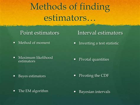 Point And Interval Estimation Pptx