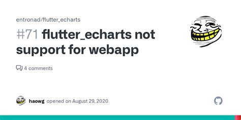 flutter echarts not support for webapp · issue 71 · entronad flutter