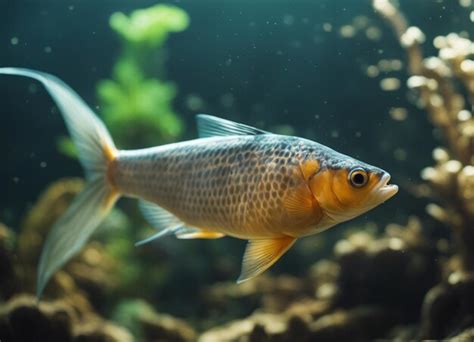 A Cute Fish Underwater Premium Ai Generated Image