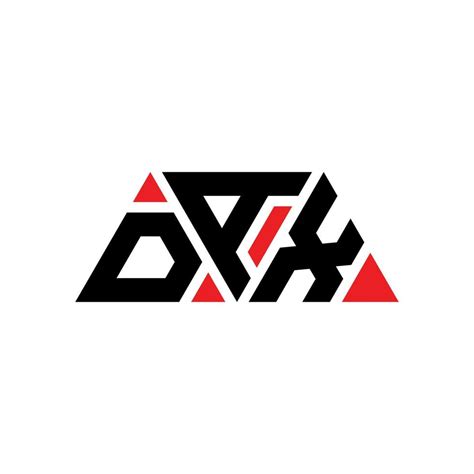 Dax Triangle Letter Logo Design With Triangle Shape Dax Triangle Logo