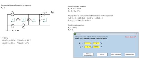 Solved Solve For Vo And Io Please The Values That Are